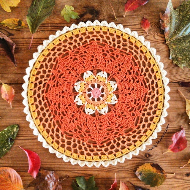 Oh Milly!: Autumn Doily Tutorial