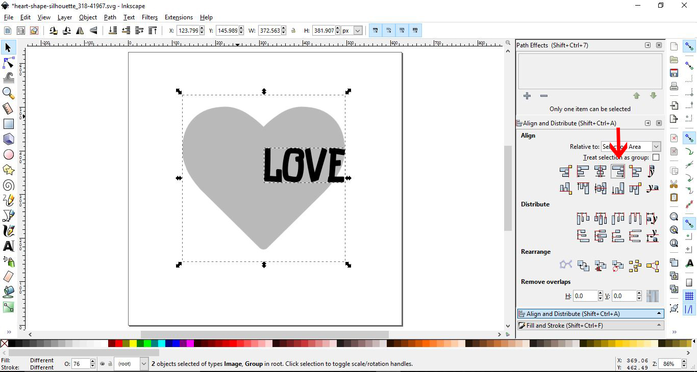 How to warp text into the shape of an object in Inkscape | Design Bundles