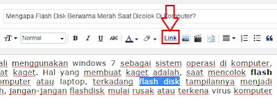 RENUNGAN SUCI : Cara Memasukkan Link Di Dalam Postingan Blog Ke Artikel ...