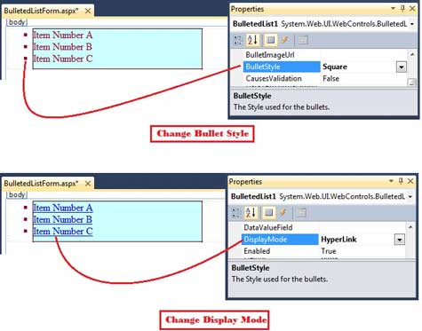 Bullet List in ASP.Net with Different Style and Features - SKOTechLearn Tips