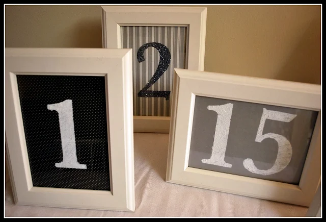 Wedding Project ~ Table Numbers
