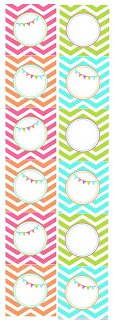 Chevron Free Printable Toppers, Labels or Frames. | Oh My First Communion!