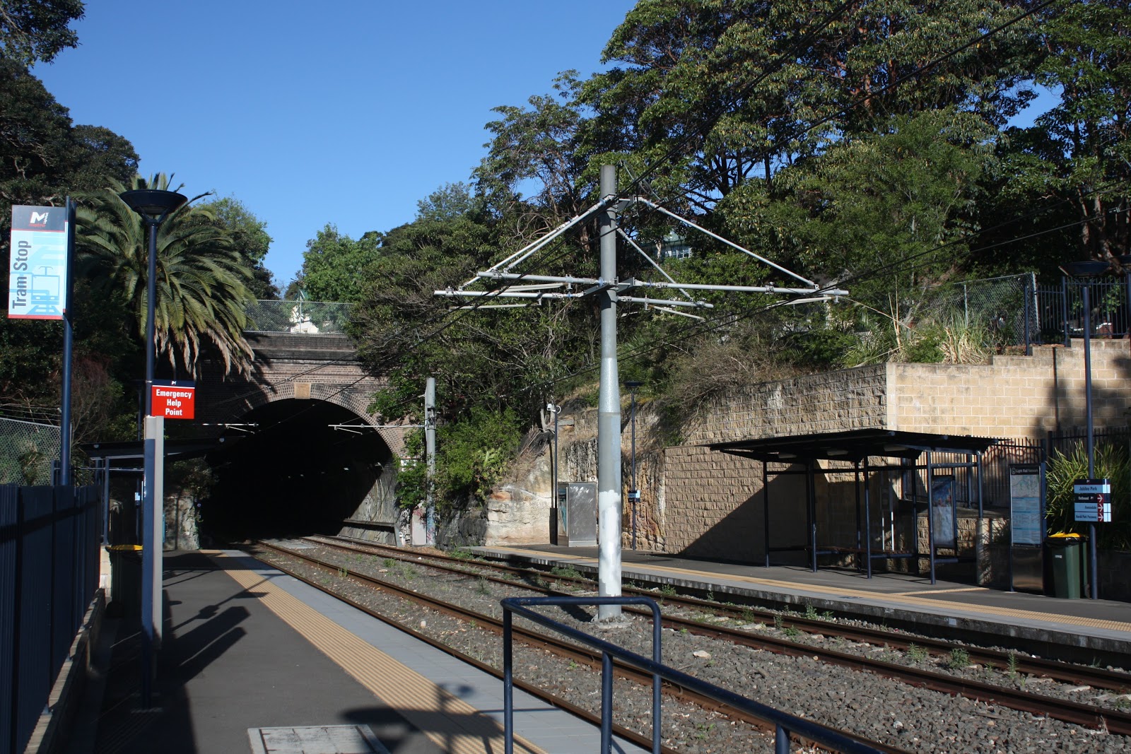 Sydney - City and Suburbs: Glebe, Jubilee Park, tram stop