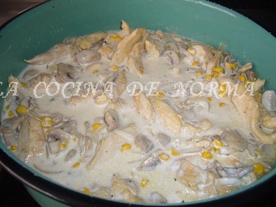 POLLO CON HONGOS ELOTE Y CREMA - La Cocina de Norma
