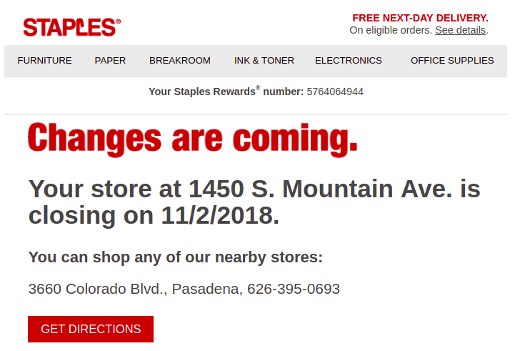 Monrovia Now: News and Comment about Monrovia, California: Staples ...