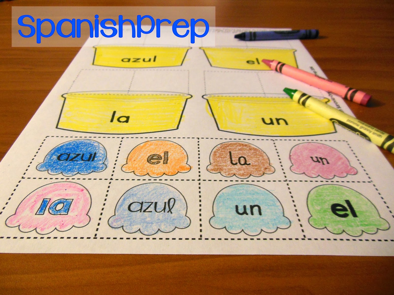SpanishPrep Blog: I Scream for "Ice Cream" Sight Words