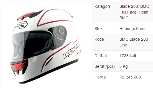 Daftar Harga Helm BMC Full Face Terbaru Tahun Ini - Ngomongin Harga