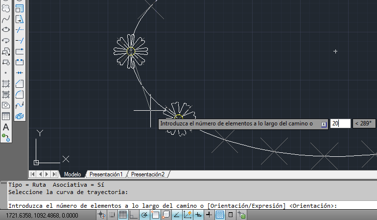 Crear copias de un elemento sobre un camino o trayectoria en AUTOCAD ...