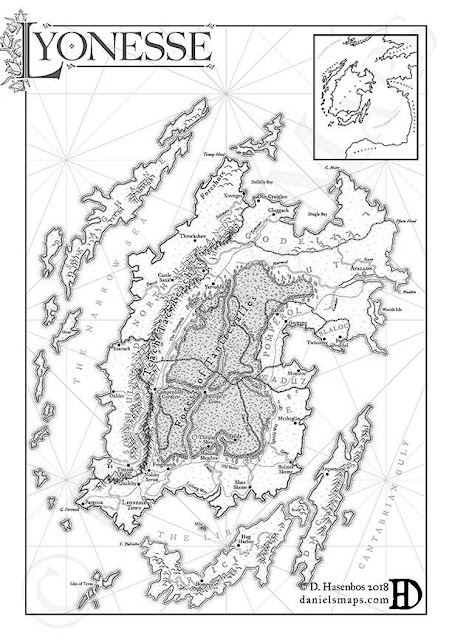 Akratic Wizardry: Lyonesse map draft