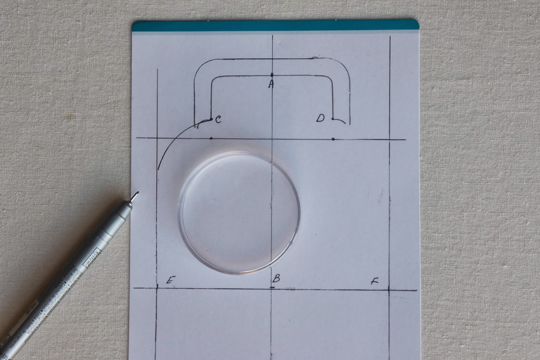 Stitching Notes: Tutorial: Kiss Lock Purse Template Construction
