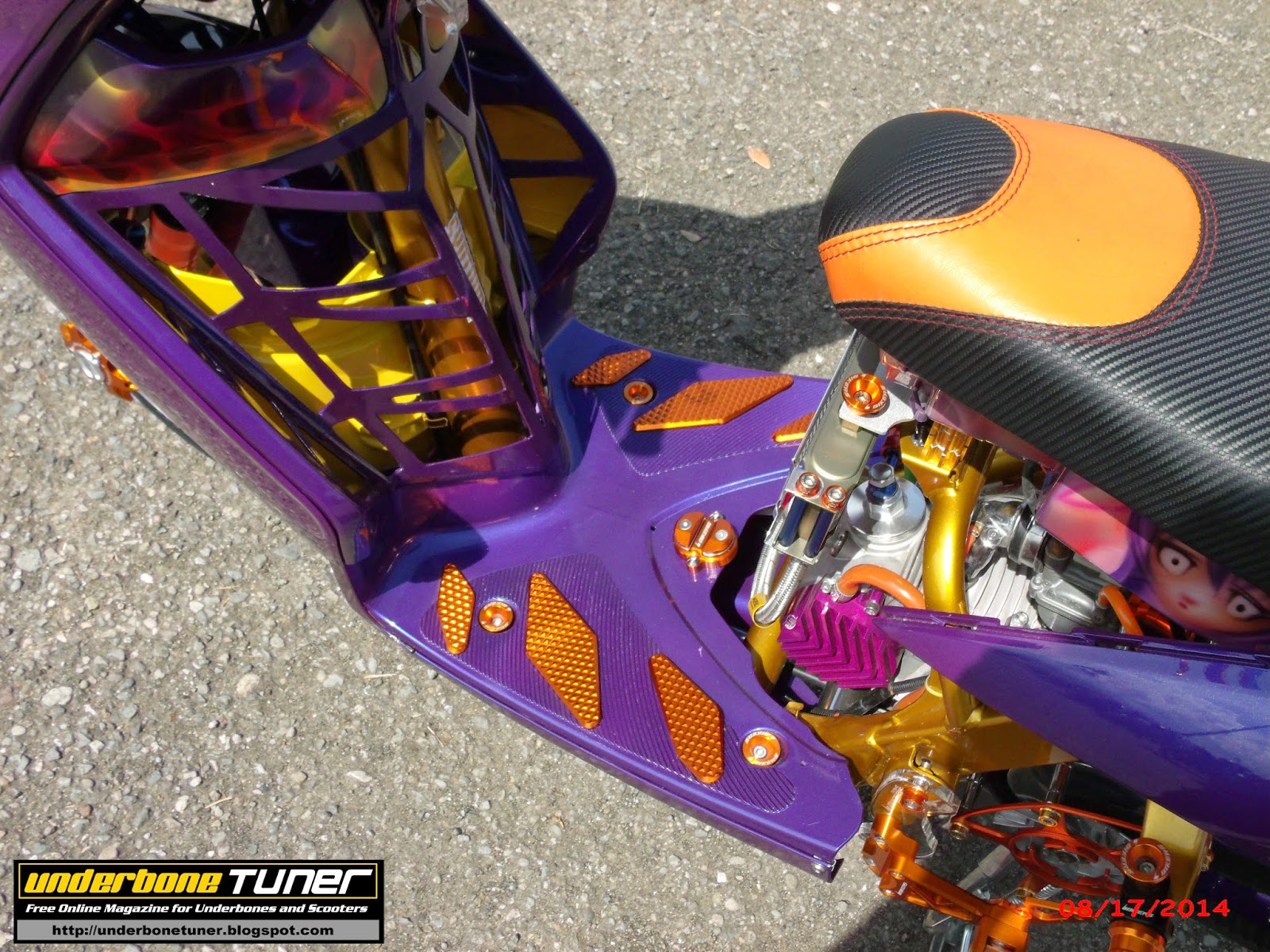 underbone tuner: US1 Scooter Club: Modified Yamaha MIO Amore