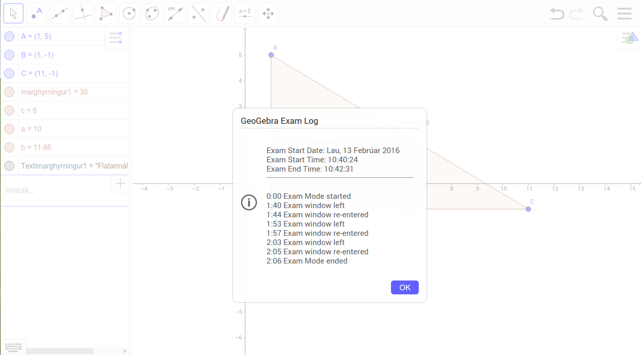 Conheça o modo GeoGebra Exame | Prof. Edigley Alexandre - O blog para ...