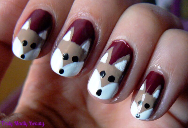 Truly Madly Beauty: NOTD - Foxy Nails with Step by Step Tutorial!