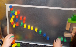 Brick by Brick: Blocks on Sticky Paper