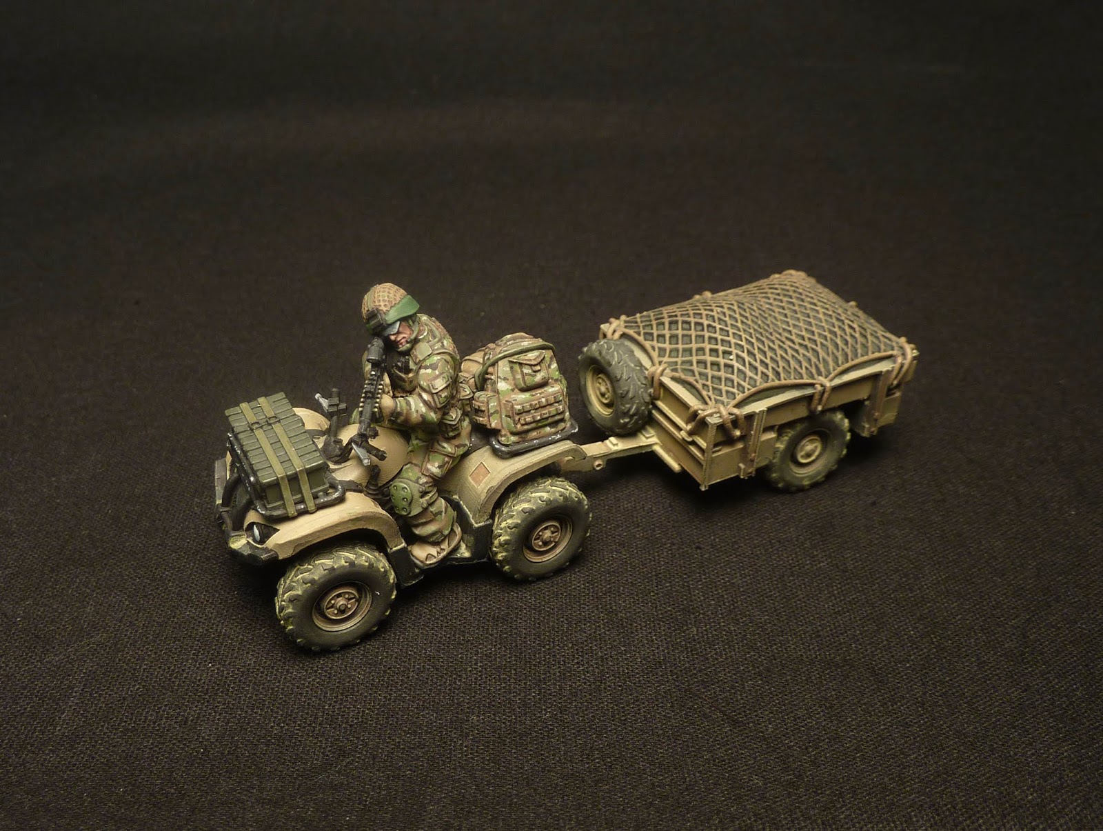 dwartist's painting blog: WIP: 'Courage in Contact' British Army Quads...
