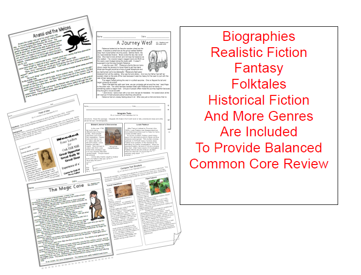 Literacy & Math Ideas: Grade 5 Common Core Reading Assessment Practice ...