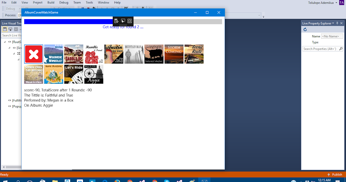 Maxybyte Technologies: How to create album matching Game with XAML