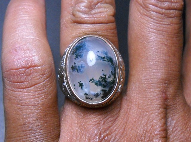 Lapak Batu Antik ( LBA ): AK148- Batu Badar Lumut Kristal... Antik !!!_SOLD