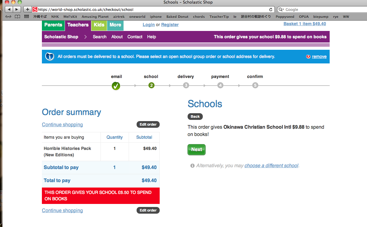 Ms. Turner's 1st Grade Travelers: Scholastic Book Order