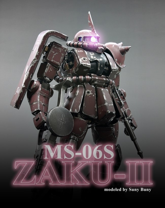 Hobbies Gundam: PG 1/60 MS-06S Char's Zaku II - Battle Damage Build w/ LED