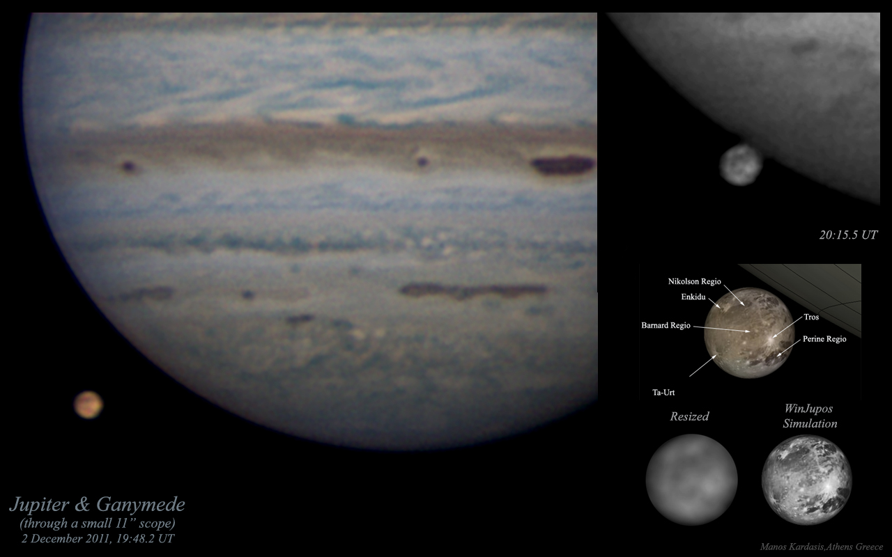 Suburban spaceman: Jupiter's Big Moon Ganymede Albedo Mapped by Amateur ...