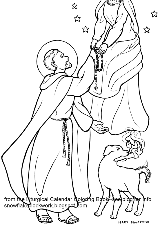 St. Dominic Savio Coloring Page Coloring Pages