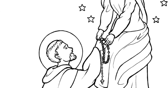 St. Dominic Coloring Page Coloring Pages