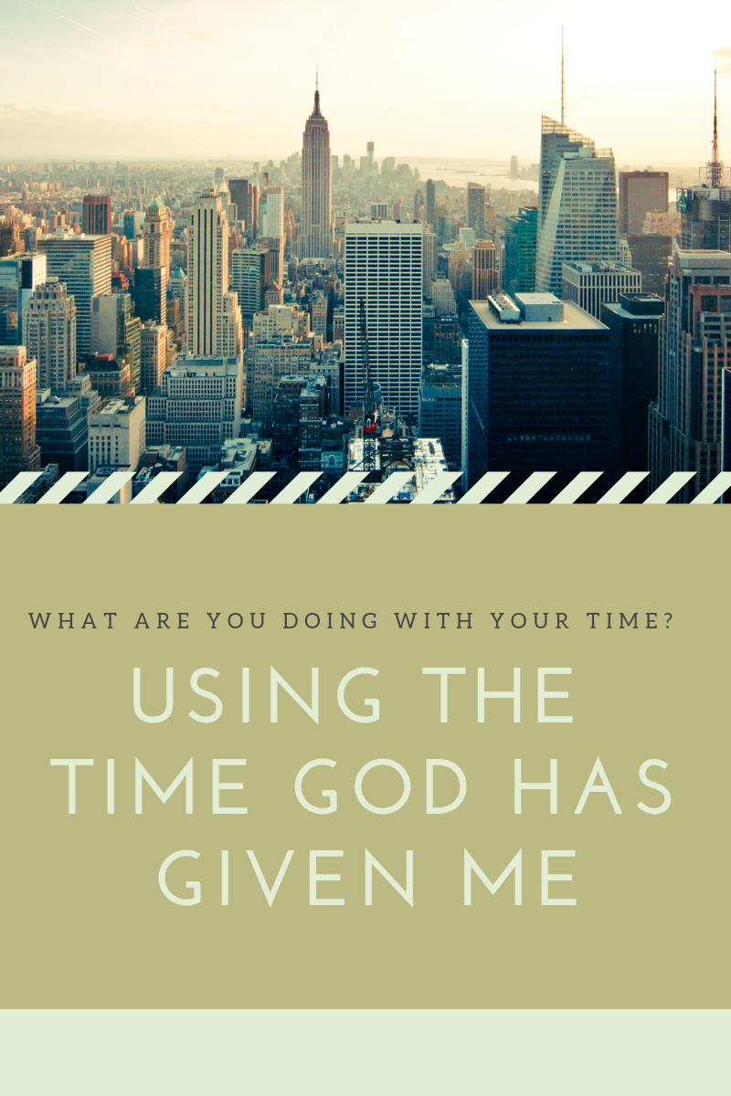The Benson Journey: Using the time God has given me
