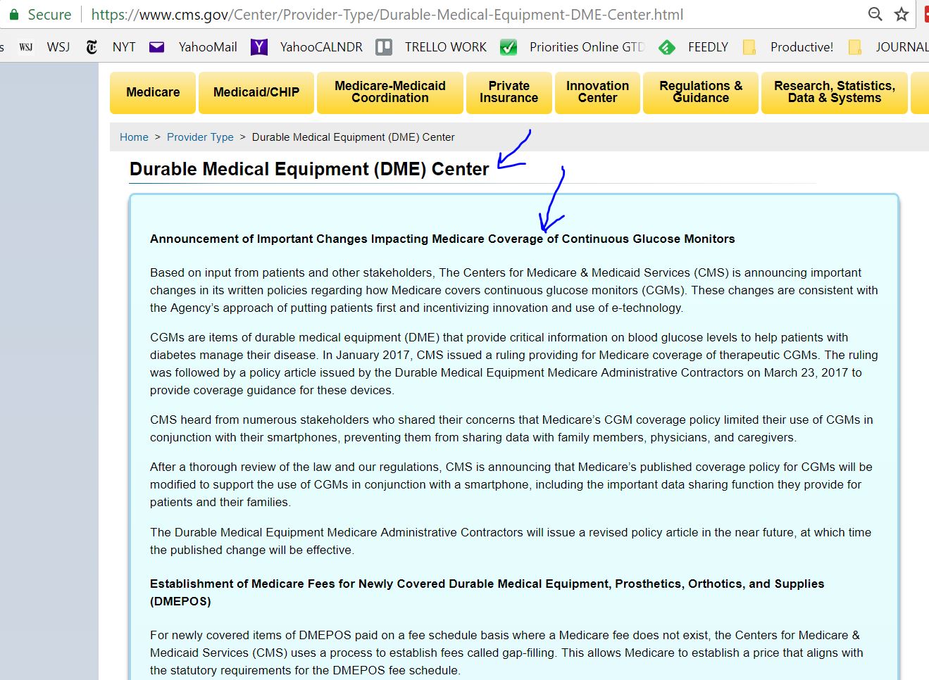BruceDocumentBlog: Medicare's June 11, 2018 Posting on Smartphones & CGS