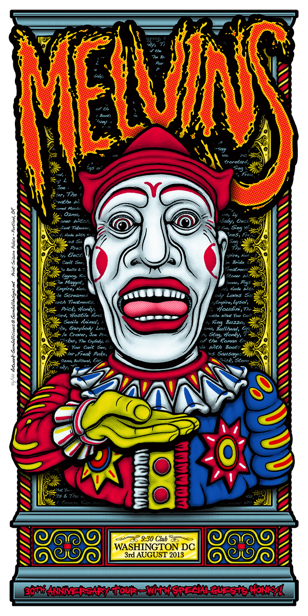 INSIDE THE ROCK POSTER FRAME BLOG: Melvins Washington DC 30th ...