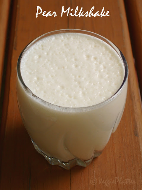 Veggie Platter: Pear Milkshake