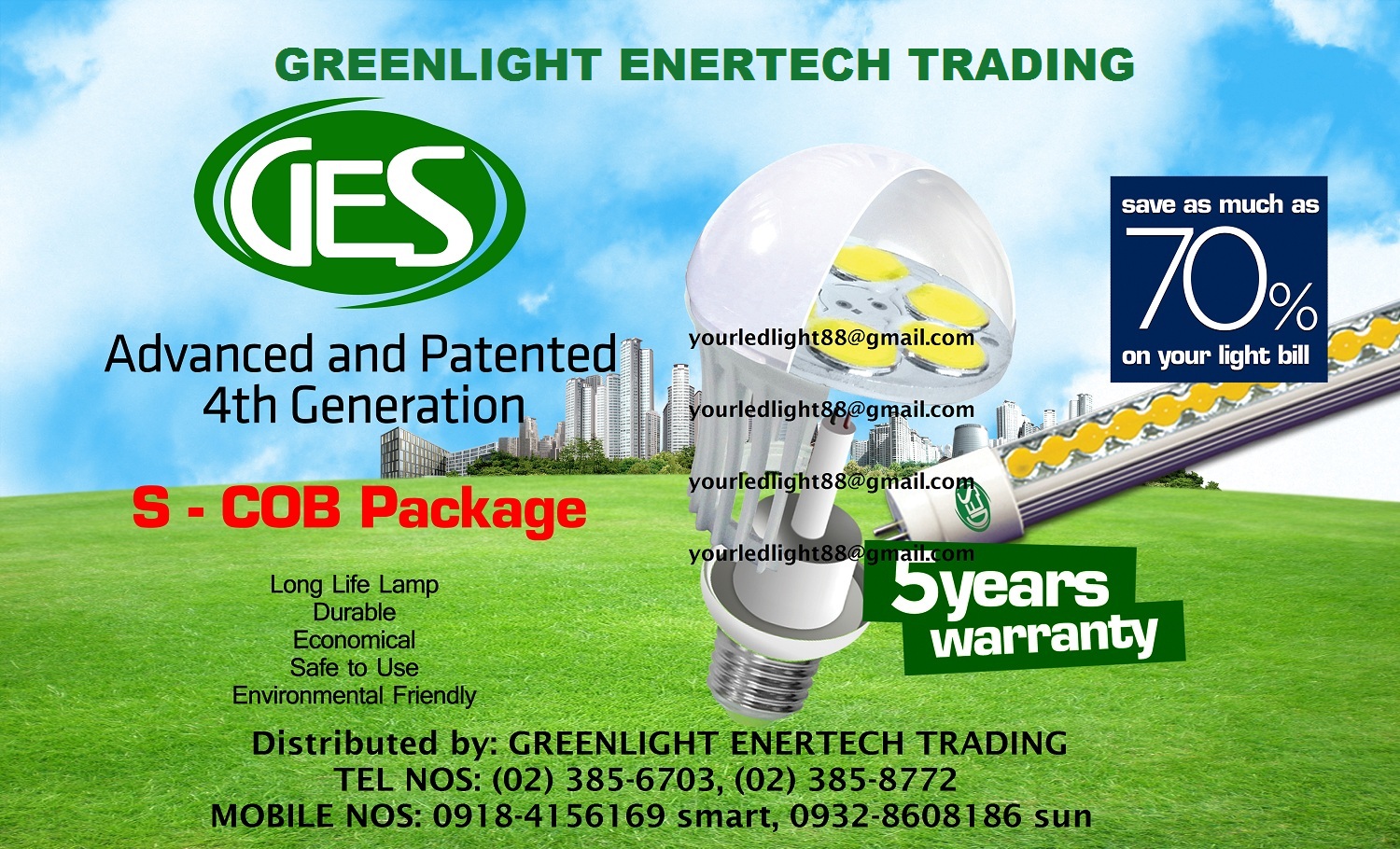 GES 4th Generation S-COB LED Light Products and Information