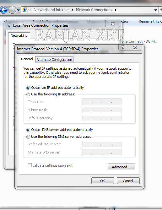 Tech-features: How to configure my windows 7 IP address automatically