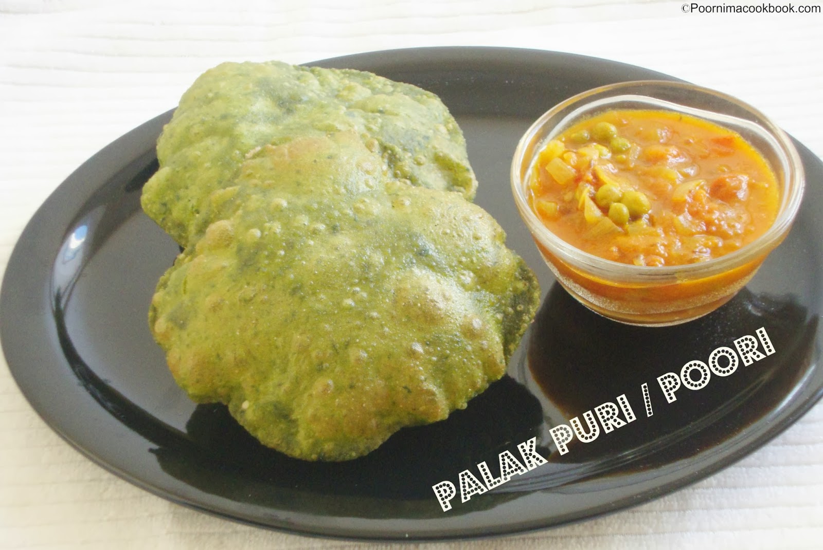 Poornima's Cook Book: Palak Poori (Puri) / Spinach Poori