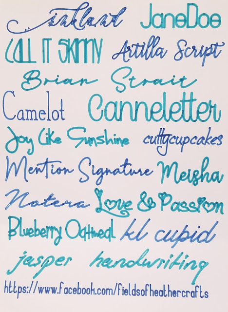 Fields Of Heather: Free Fonts That Will Work As Writing Fonts With ...