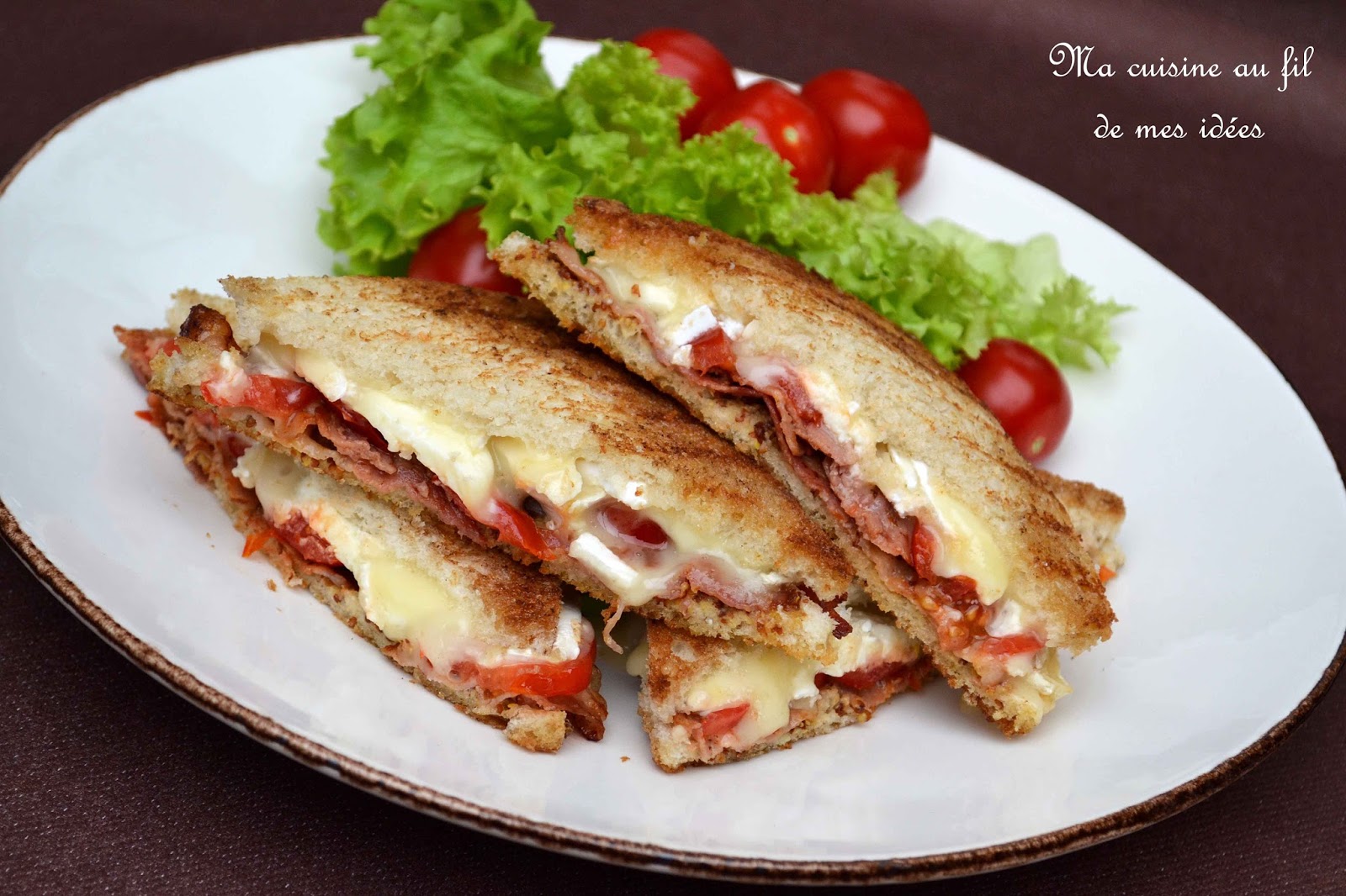Ma cuisine au fil de mes idées...: Croques au Camembert, moutarde à l ...
