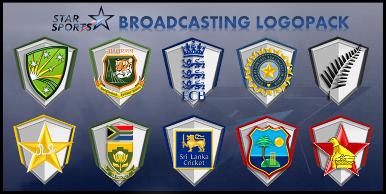 International Cricket Team Logos