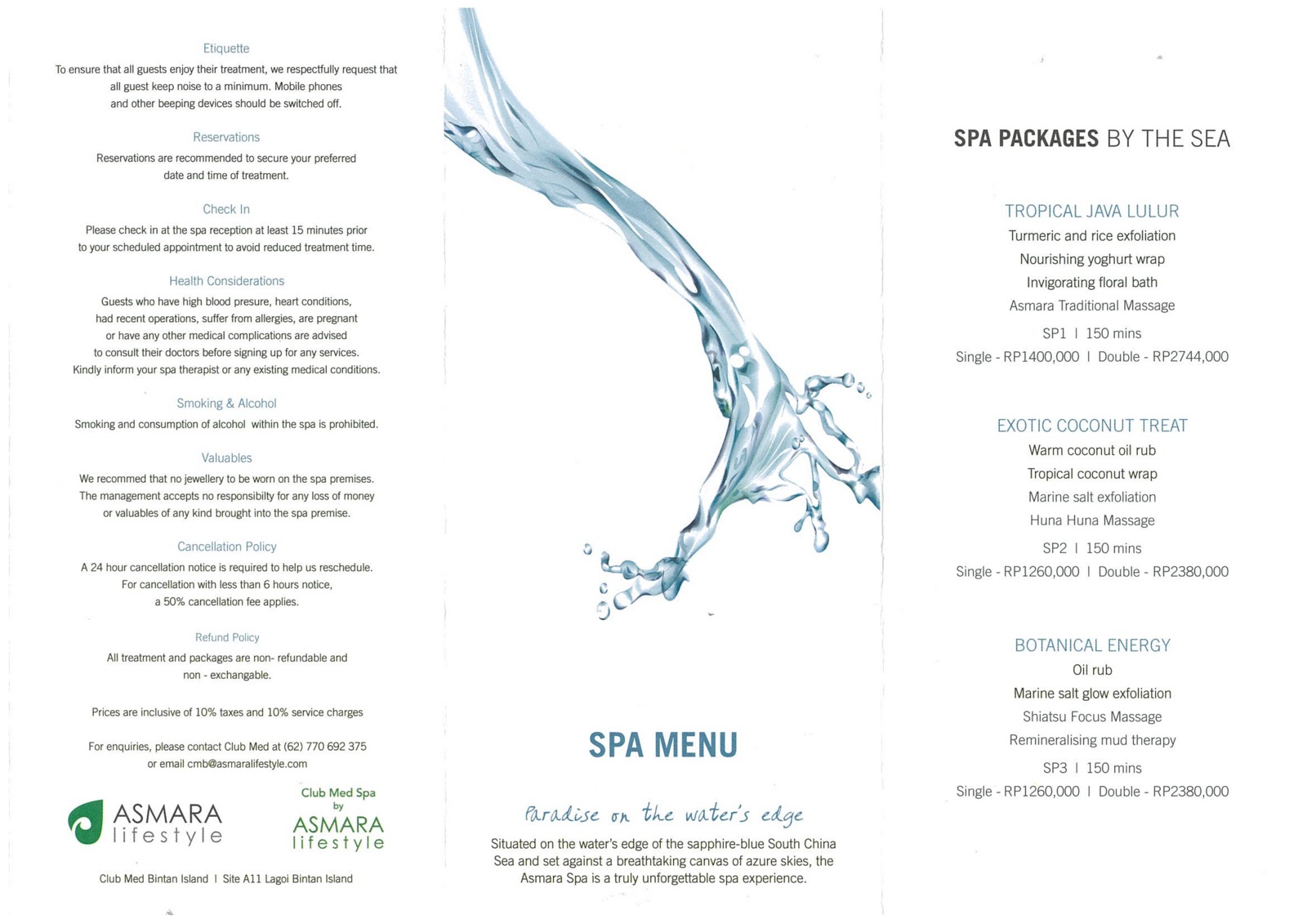 Sweet at P: Club Med Bintan - Misc Info