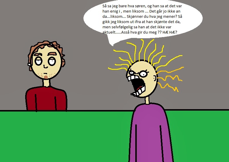 skalldyrsalat: Menn og kvinner, tegning og tullball