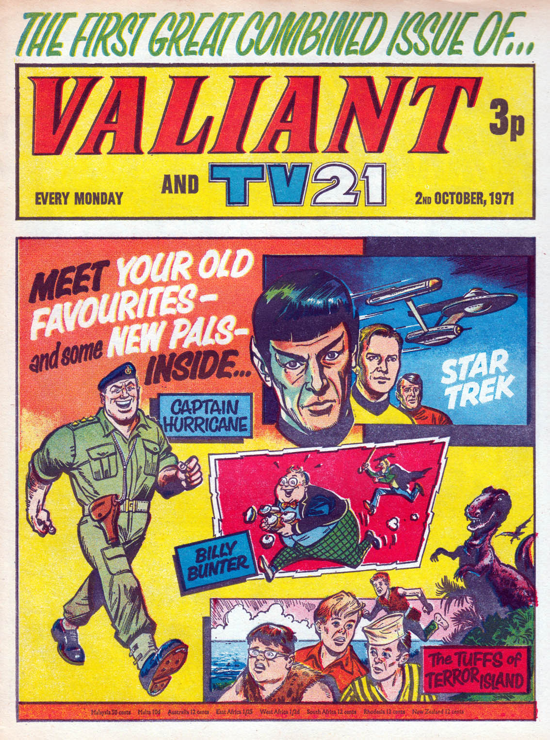 BLIMEY! The Blog of British Comics: This week in 1971: VALIANT AND TV21 ...