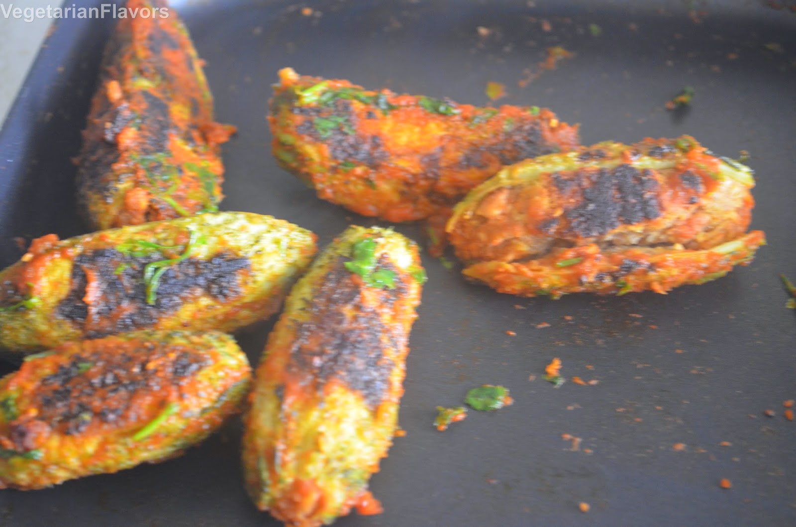 VegetarianFlavors: Stuffed Karela