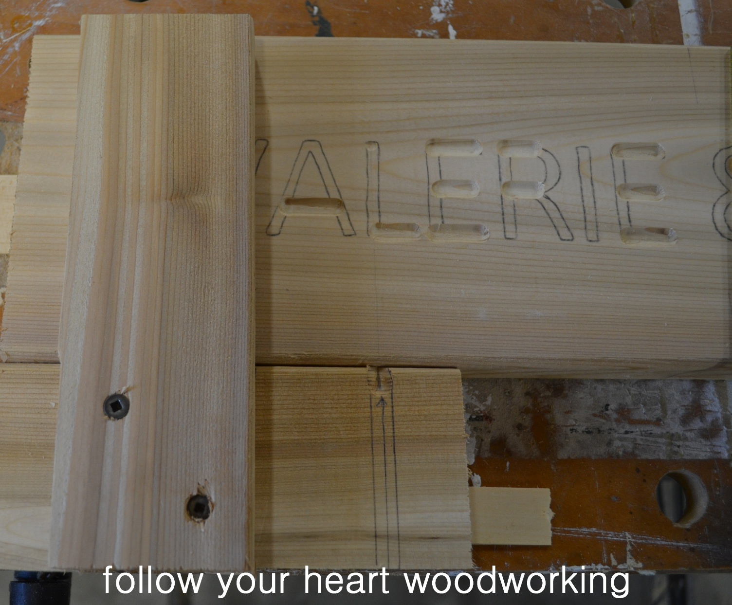 follow your heart woodworking: Routing a Sign - Part 2 - Routing the ...