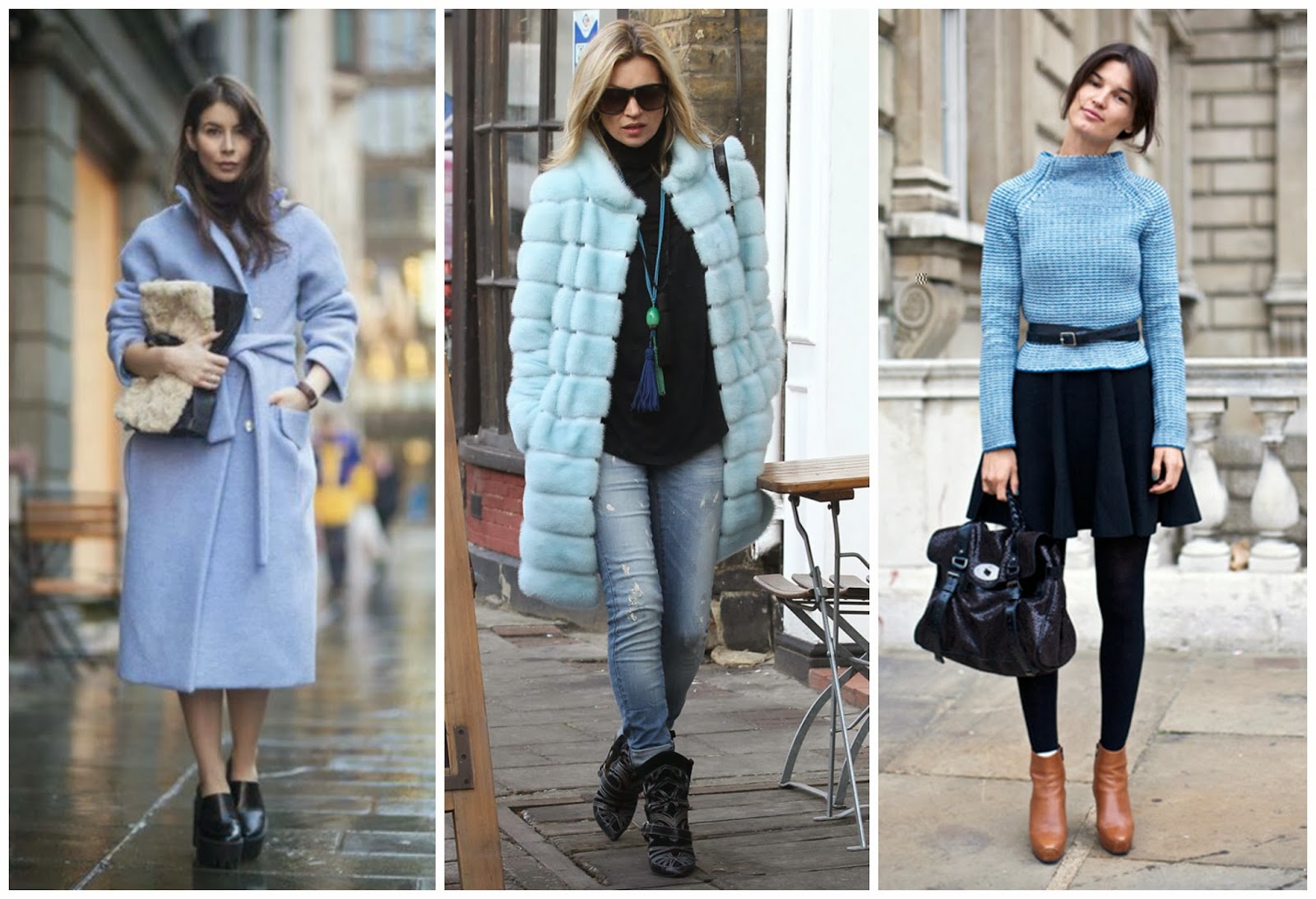 STREET STYLE AZUL PASTEL ,TRENDS - Así es la Moda