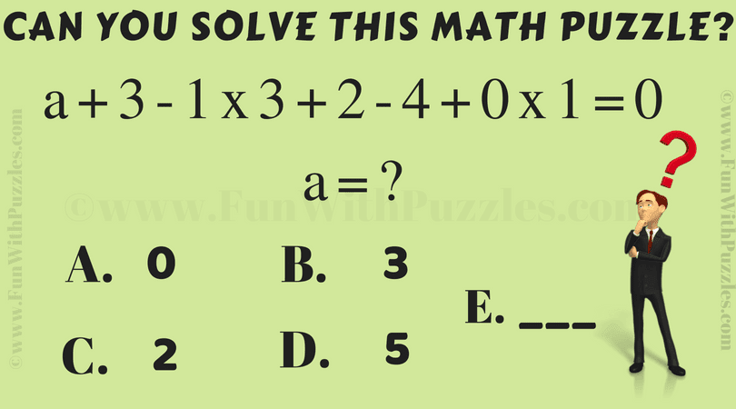 Math Speed Test Brain Teaser: Solve the Arithmetic Puzzle!