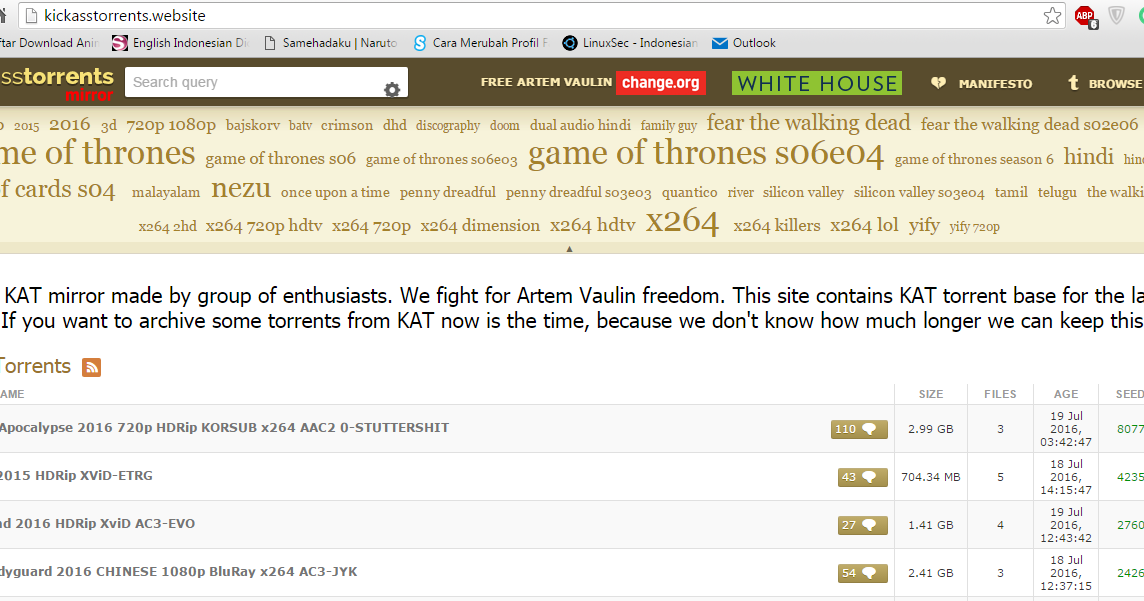 Kickass Torrents Dibekukan, Inilah Beberapa Situs Torrent Yang Mirip ...