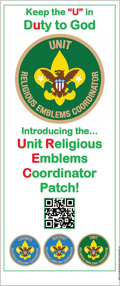 The BSA Way - GOD, Country, others, and self: Religious Emblems Coordinator