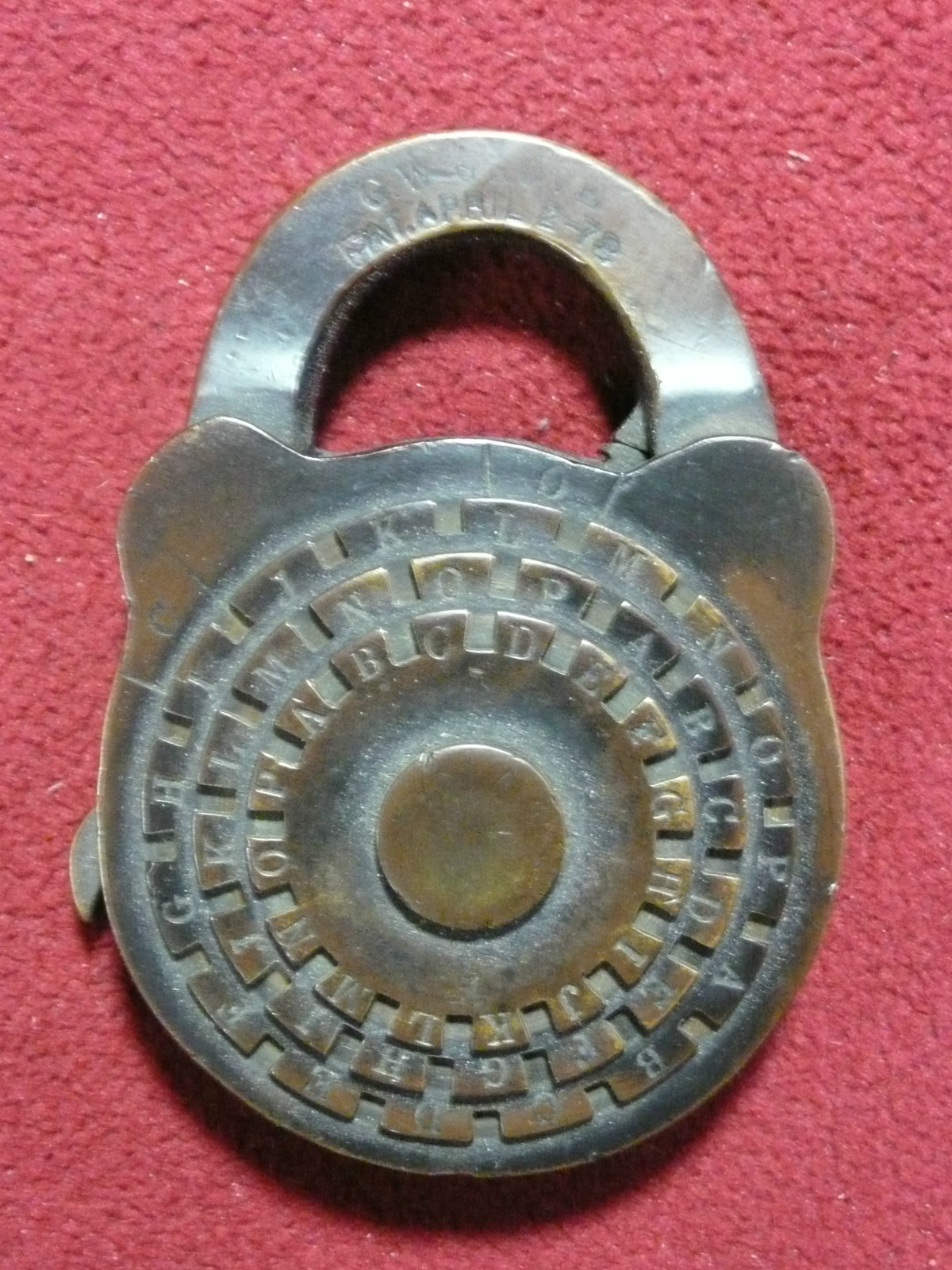 RestraintsBlog: Brass Combination lock - G.W. Grove 1878
