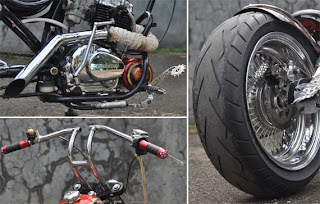 Modification: Honda GL 100, Chopper Display Obsession