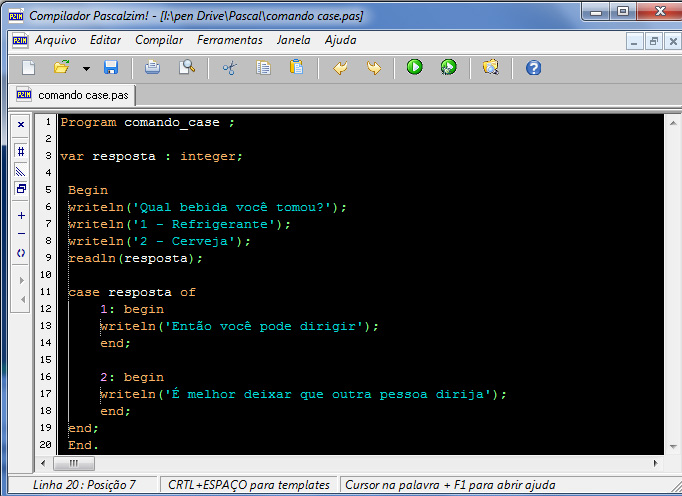 Computação - Linguagem Pascal Aula 2