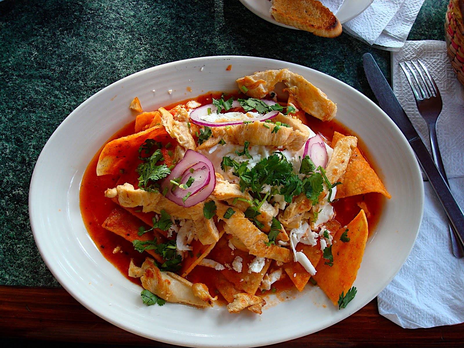 Recetas Mexicanas: Chilaquiles rojos